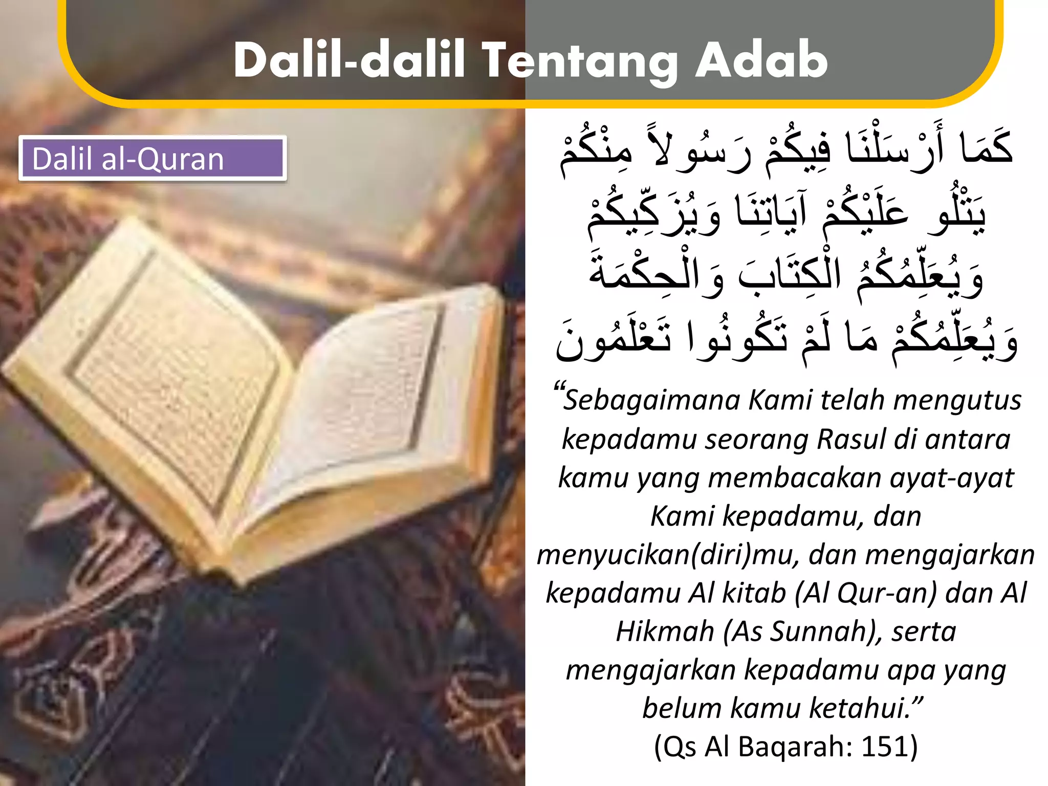 Adab Terhadap Orang Tua & Guru | PPTX