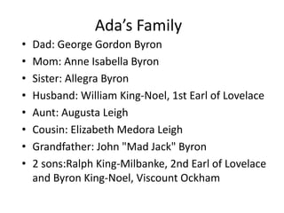 Ada byron lovelace | PPT