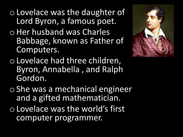Ada byron lovelace | PPTX | Computing | Technology & Computing
