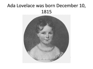 Ada byron lovelace | PPTX