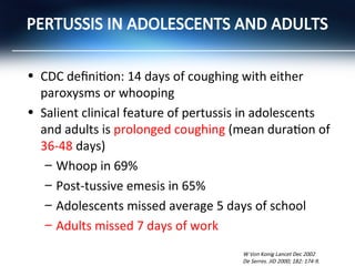Pertussis: contagious cough infection pptx | PPT