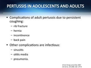 Pertussis: contagious cough infection pptx | PPT