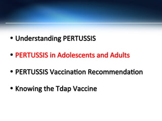 Pertussis: contagious cough infection pptx | PPT