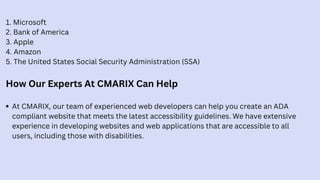 How to Make Your Website Ada Compliant | PPT