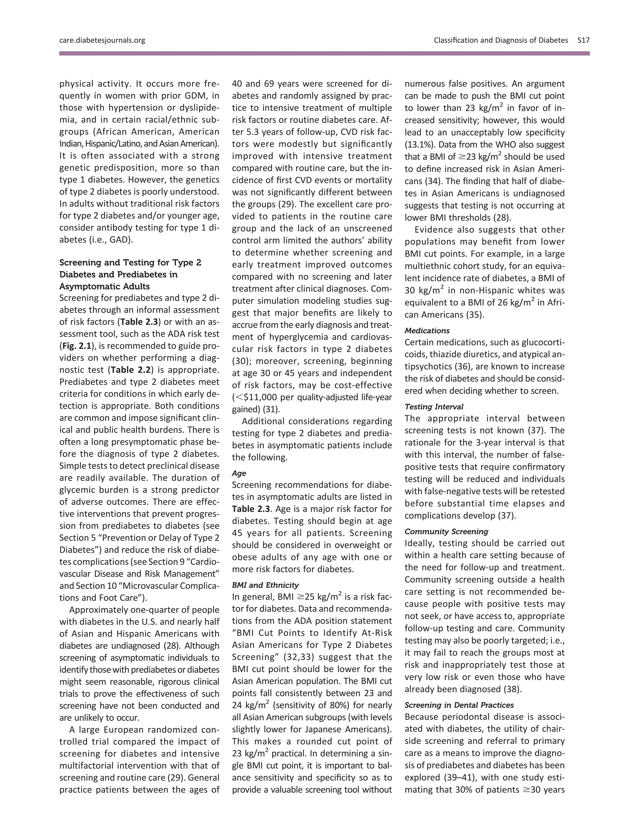 Ada diabetes care 2017 | PDF | Diabetes | Diseases and Conditions