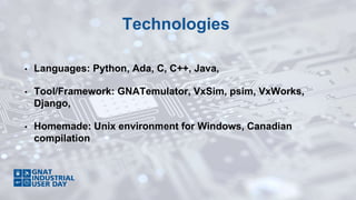 GNAT Pro User Day: Ada Factory | PPT