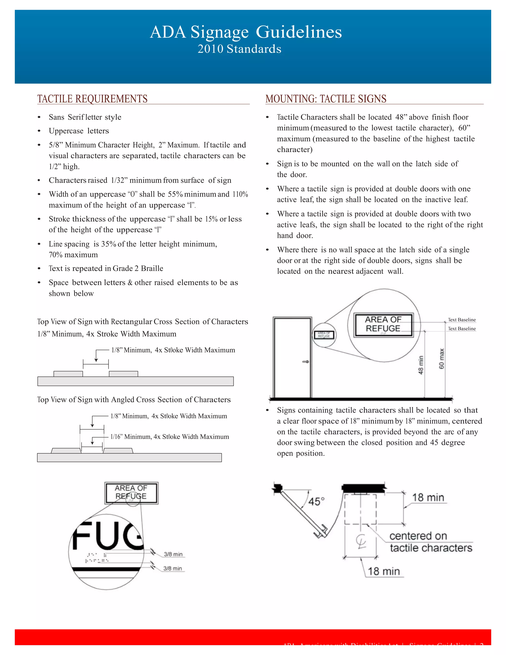 ADA Guidelines | PDF