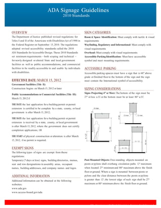ADA Guidelines | PDF