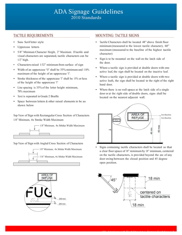 ADA Guidelines | PDF