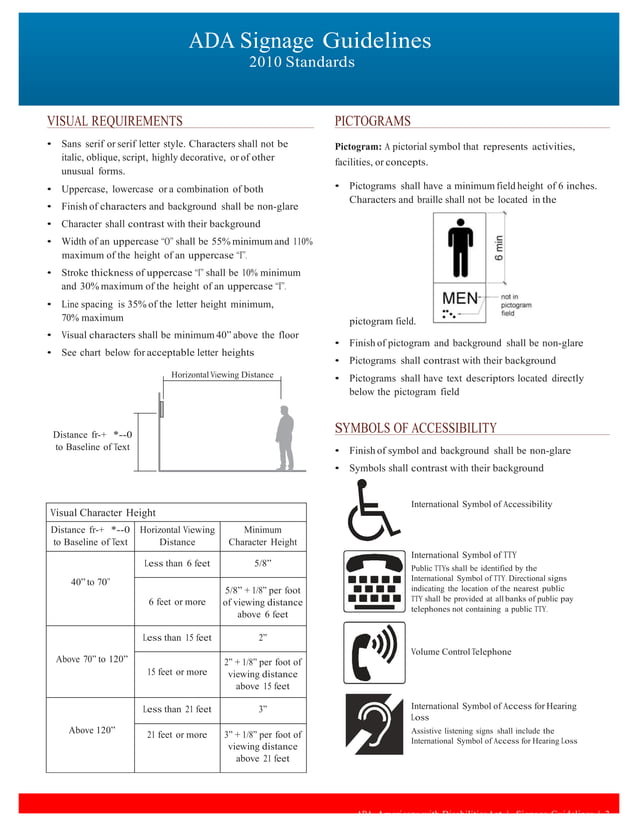 ADA Guidelines | PDF