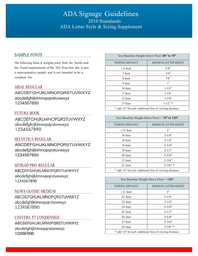 ADA Guidelines | PDF