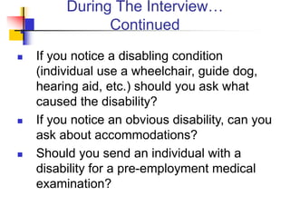 ADA TITLE I for Employers | PPT