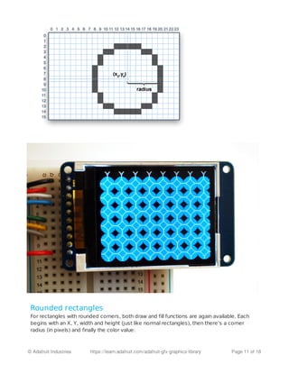 Adafruit gfx graphics library | PDF
