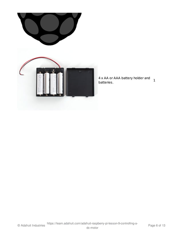 Adafruit raspberry-pi-lesson-9-controlling-a-dc-motor | PDF