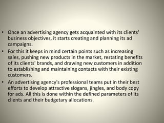 Ad agency functions | PPTX