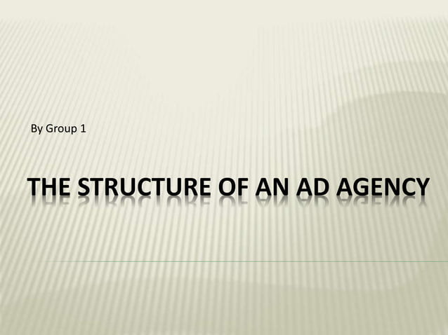 Structure of an Advertising Agency | PPTX