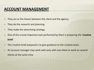 Structure of an Advertising Agency | PPTX