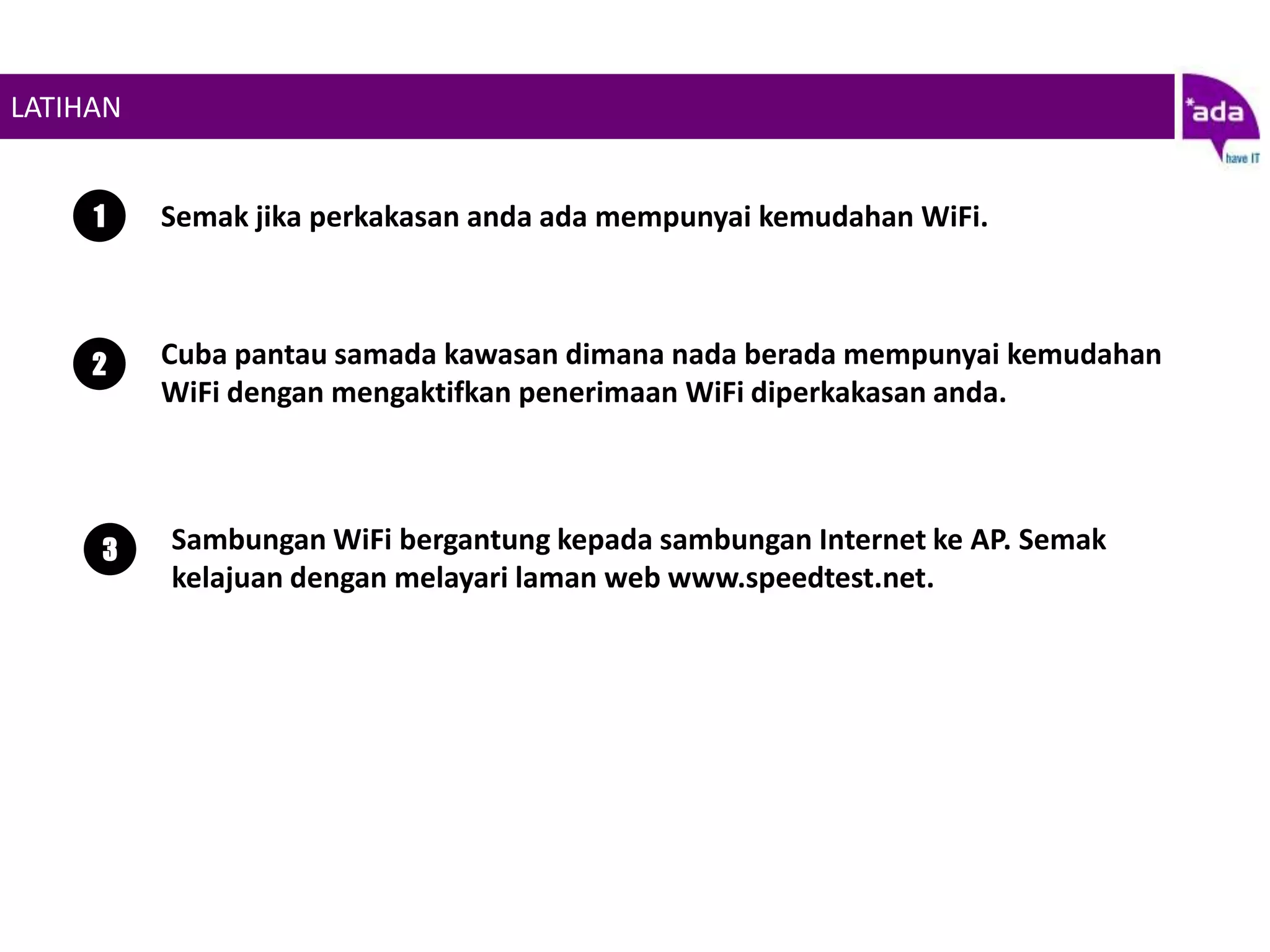 Ada it#08 pengunaan wi fi | PPTX