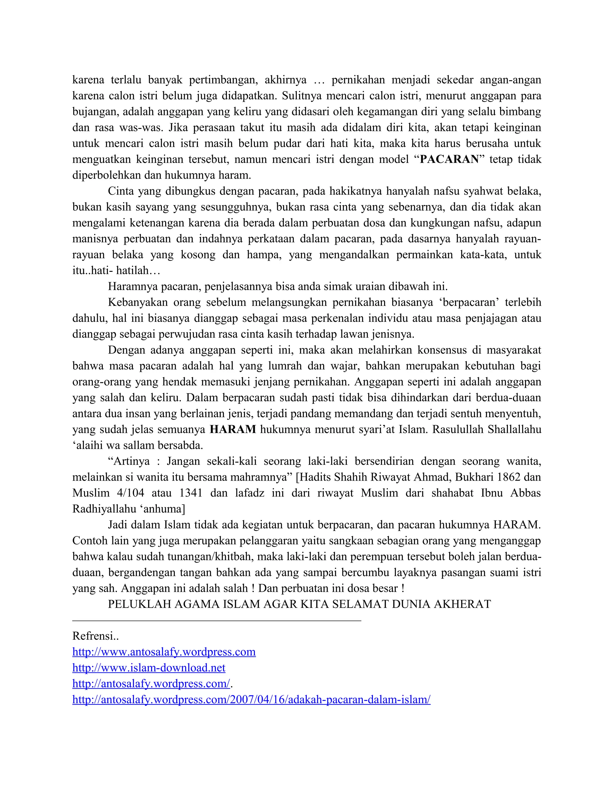 Adakah pacaran islami | PDF