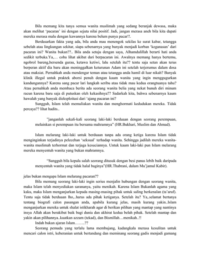 Adakah pacaran islami | PDF