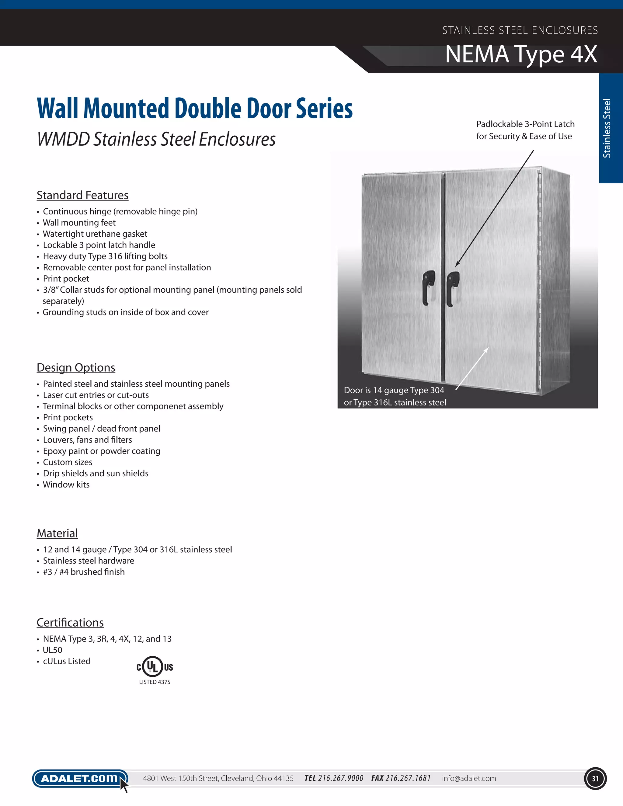 Adalet - Electrical Enclosures (Explosion Proof & Flame Proof ...