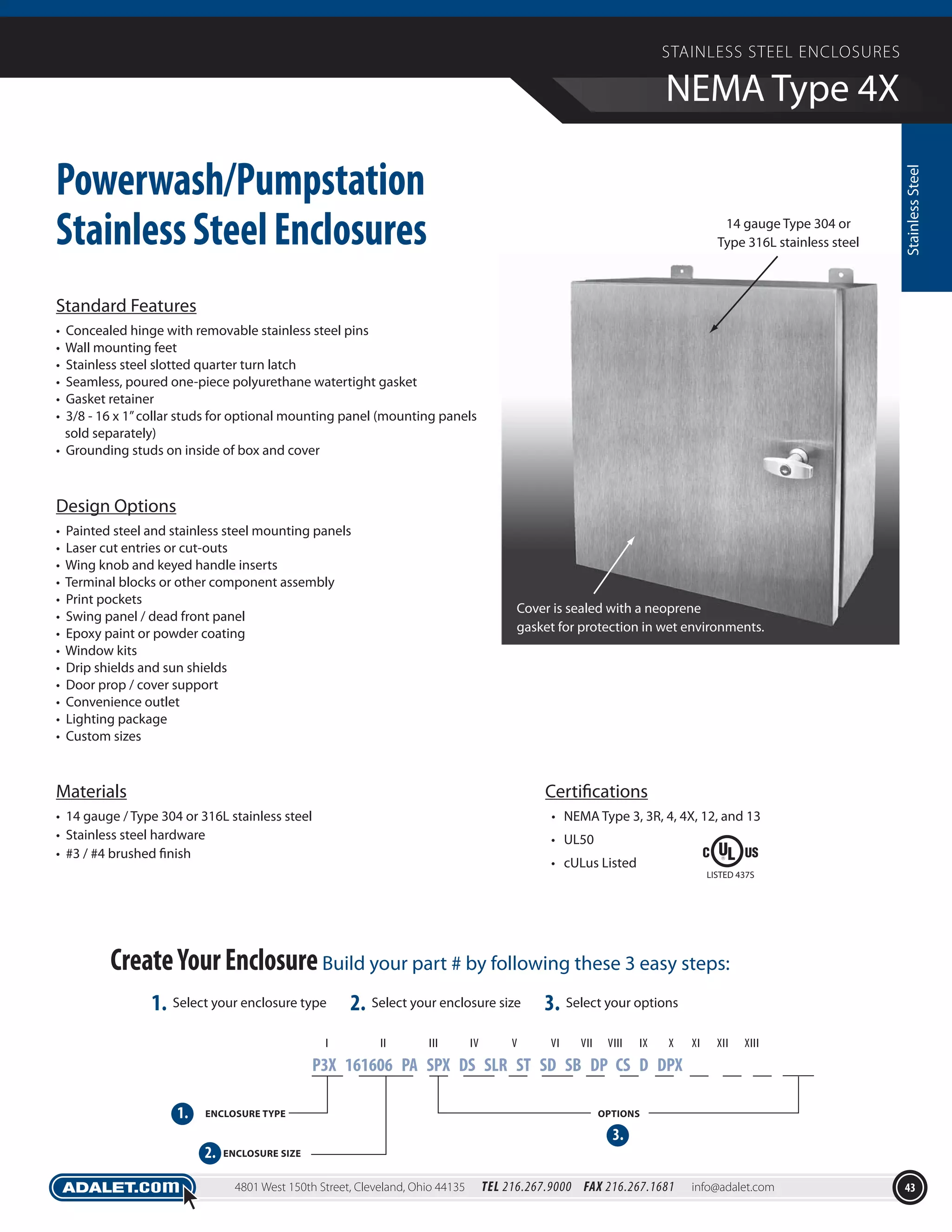 Adalet - Electrical Enclosures (Explosion Proof & Flame Proof ...