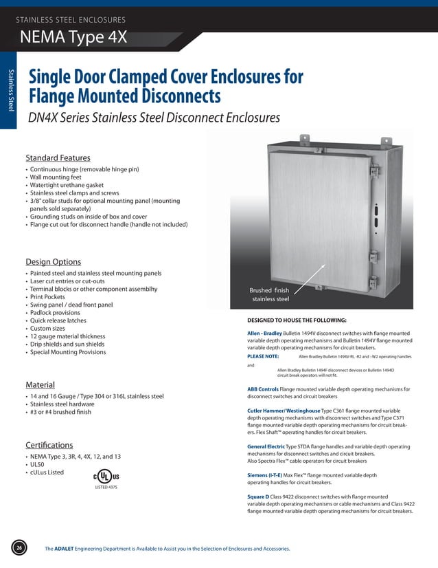 Adalet - Electrical Enclosures (Explosion Proof & Flame Proof ...