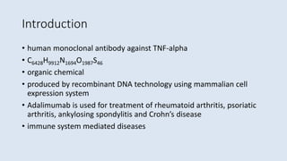 Adalimumab drug presentation | PPTX