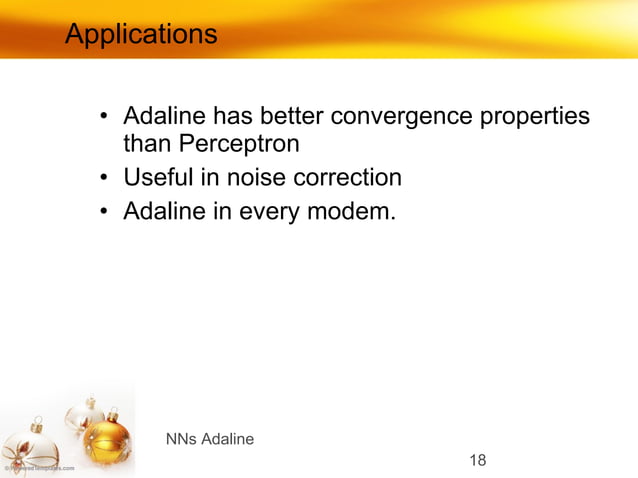 Adaline madaline | PPT | Digital Audio | Computer Software and Applications