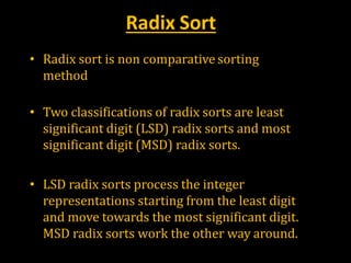 Linear Sorting | PPT