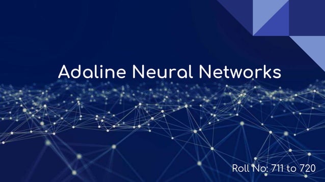 Adaline Neural Networks Explained Ppt