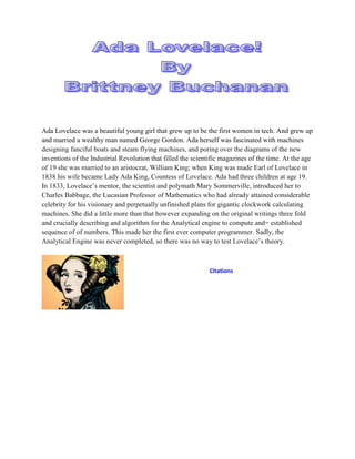 Ada lovelace | DOCX