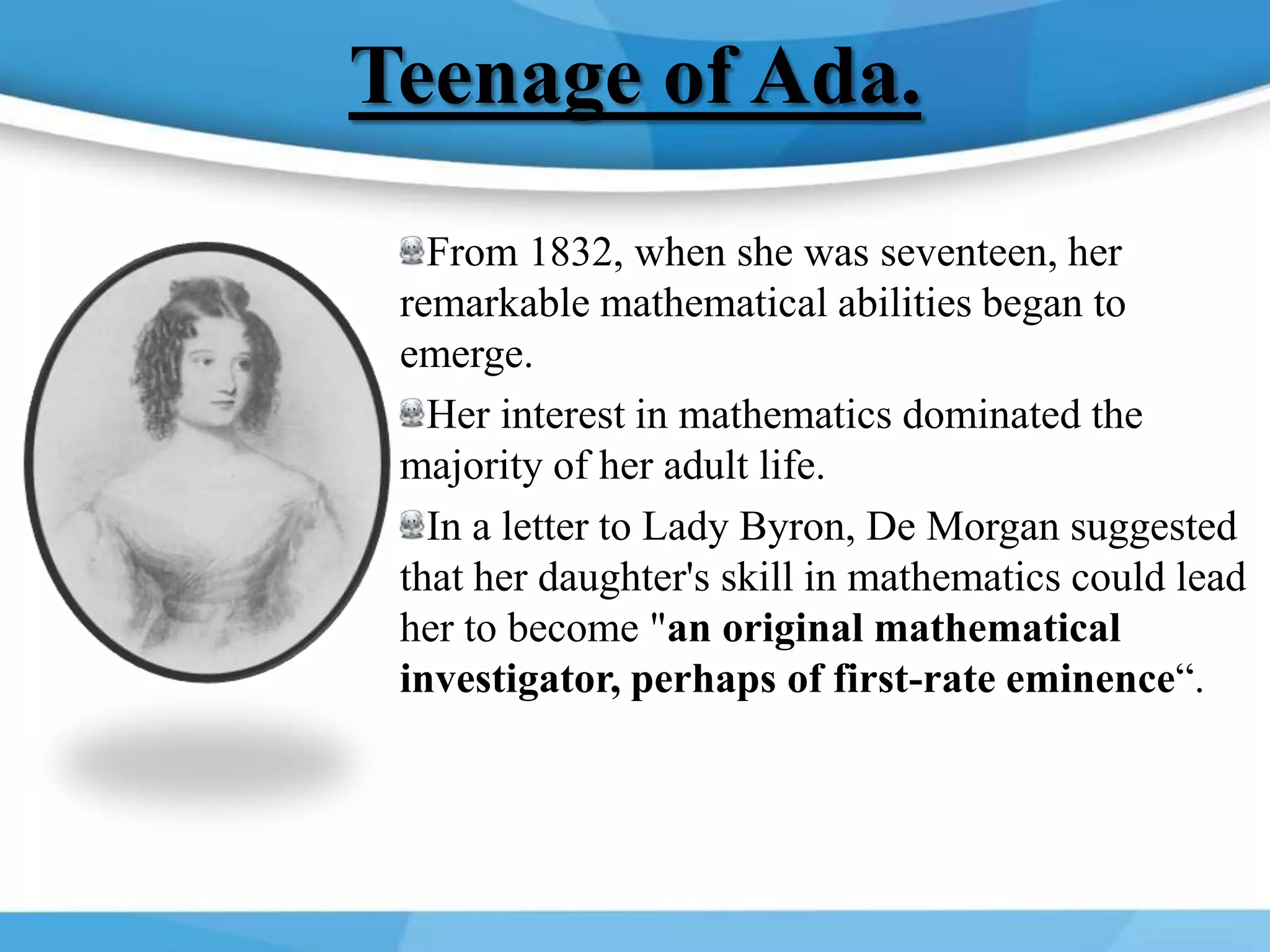 Ada Lovelace-The First Programmer | PPTX