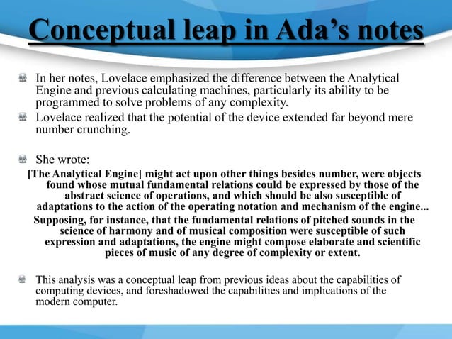 Ada Lovelace-The First Programmer | PPTX