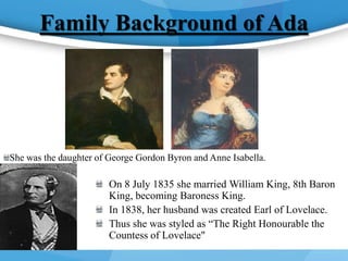 Ada Lovelace-The First Programmer | PPTX