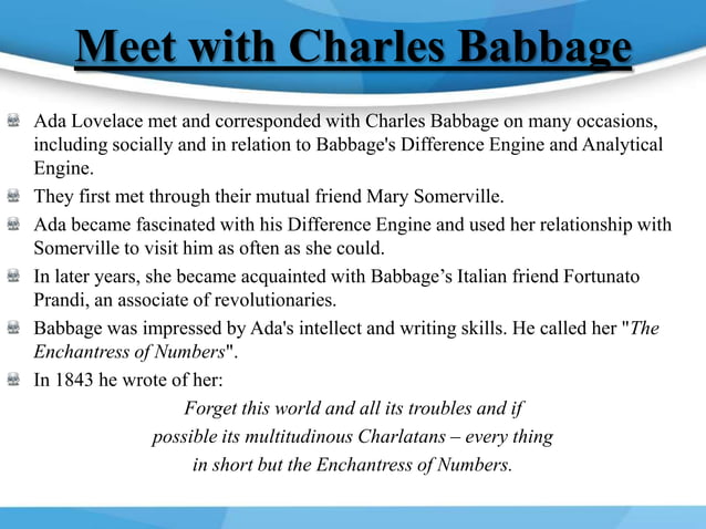Ada Lovelace-The First Programmer | PPTX