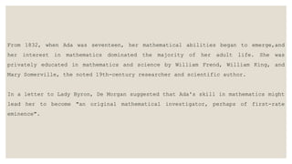 Ada Lovelace | PPTX