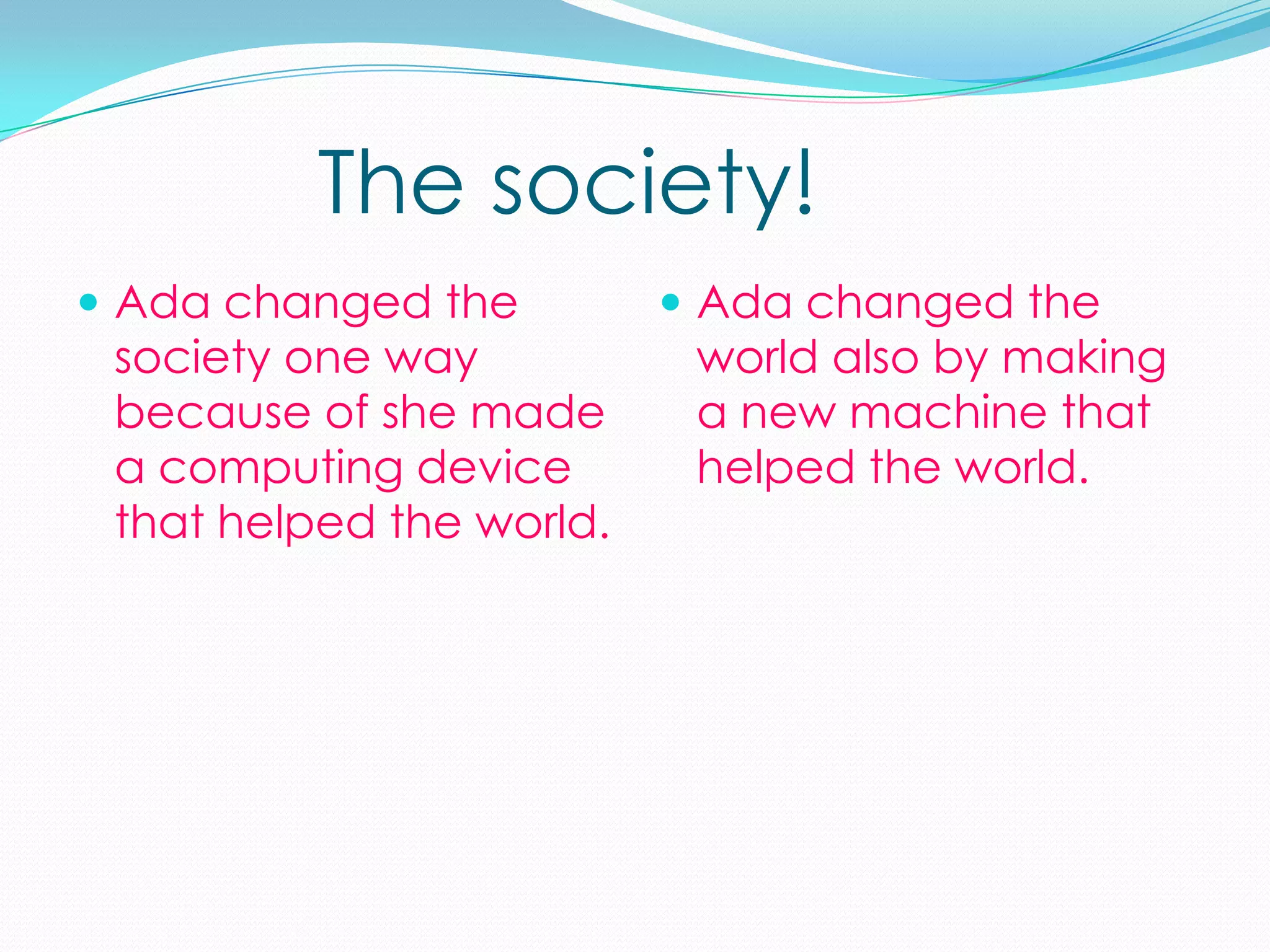 Ada lovelace info | PPTX