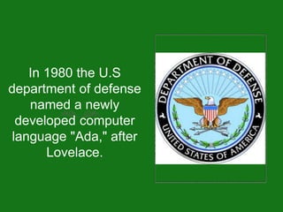 Ada lovelace pp | PPT