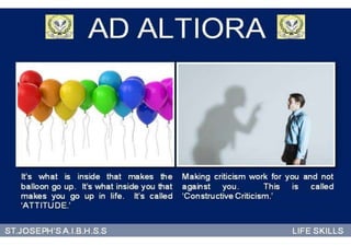 Towards Greater Heights - AD ALTIORA