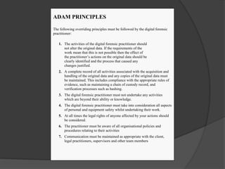 The Adam - A process model for digital forensic practice | PDF | Data ...