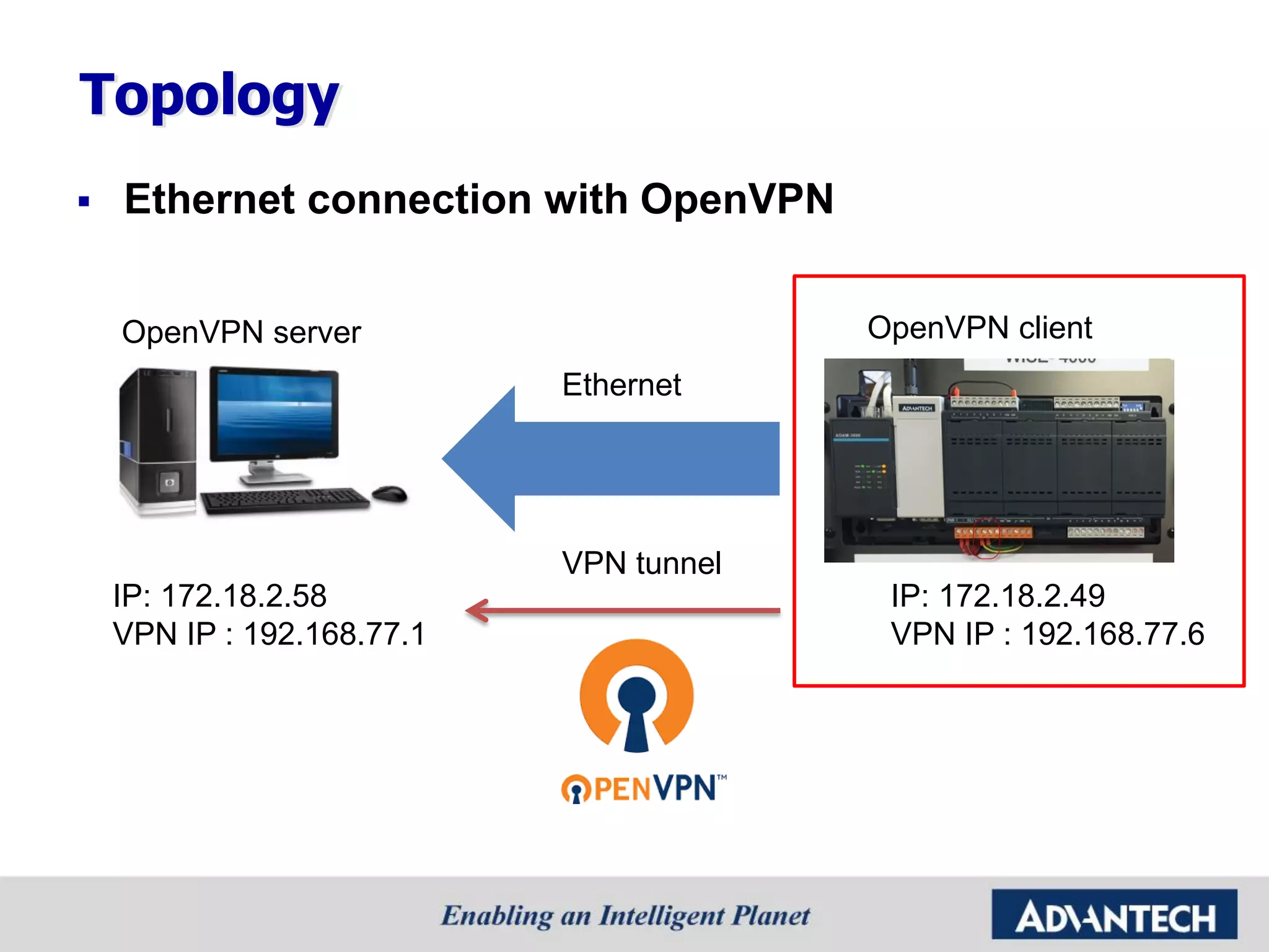 [Advantech] ADAM-3600 open vpn setting Tutorial step by step | PDF