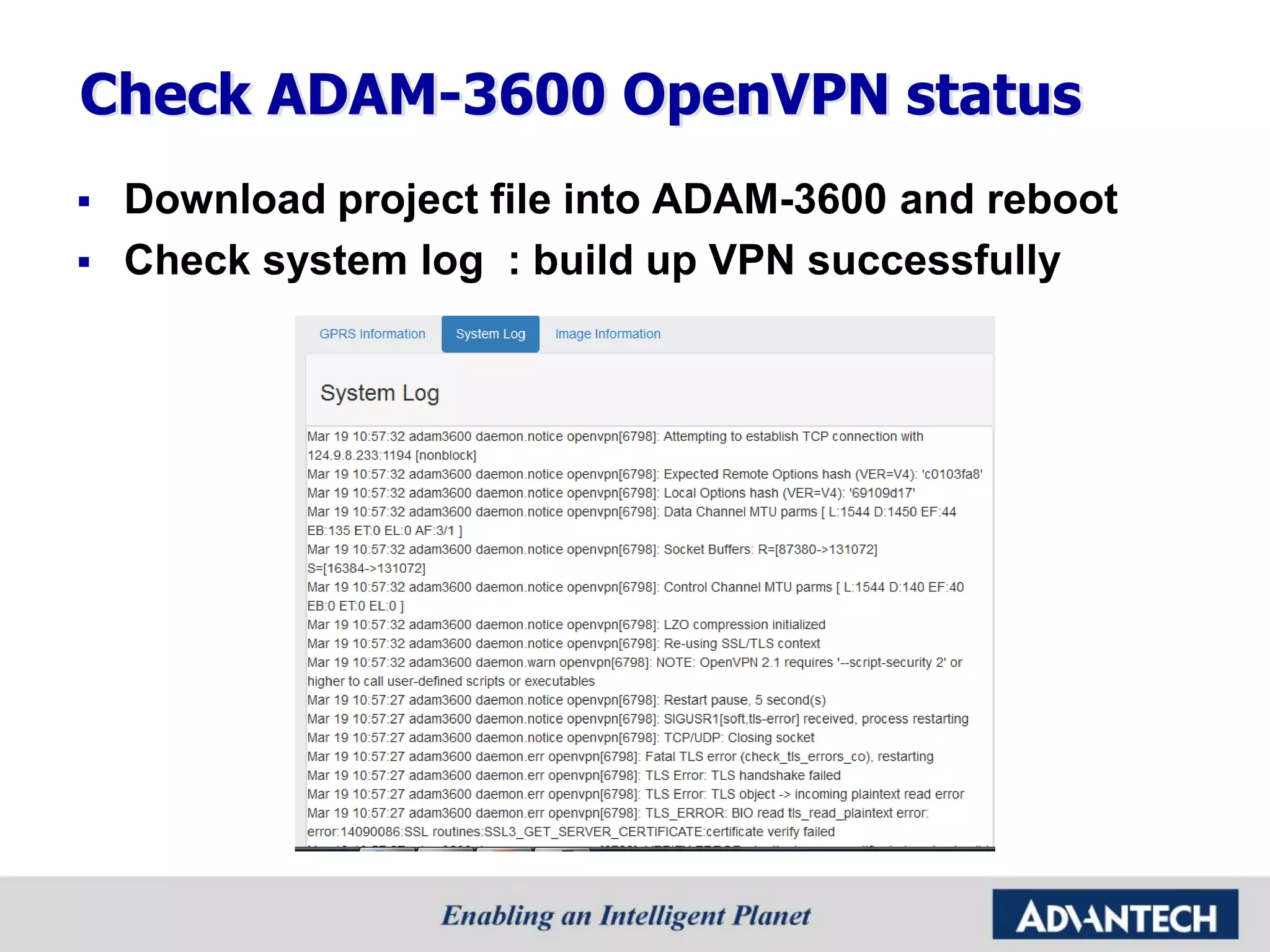 [Advantech] ADAM-3600 open vpn setting Tutorial step by step | PDF