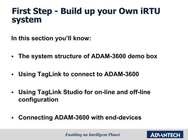 [Advantech] ADAM-3600 training kit and Taglink | PDF | Internet of ...