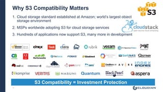 Adam Dagnall: Advanced S3 compatible storage integration in CloudStack | PPT