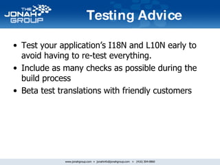 Adam Goucher I18n And L10n | PPT