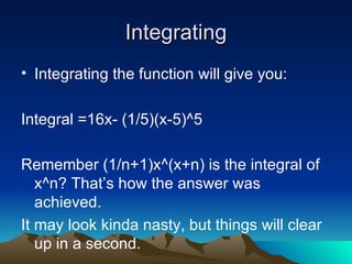 Adam Swenski's calculus presentation | PPT
