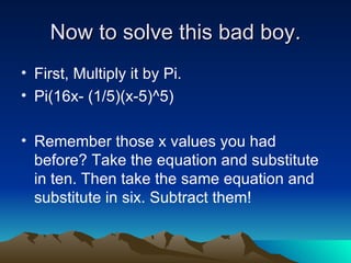 Adam Swenski's calculus presentation | PPT