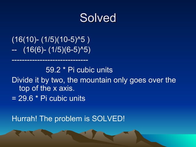 Adam Swenski's calculus presentation | PPT