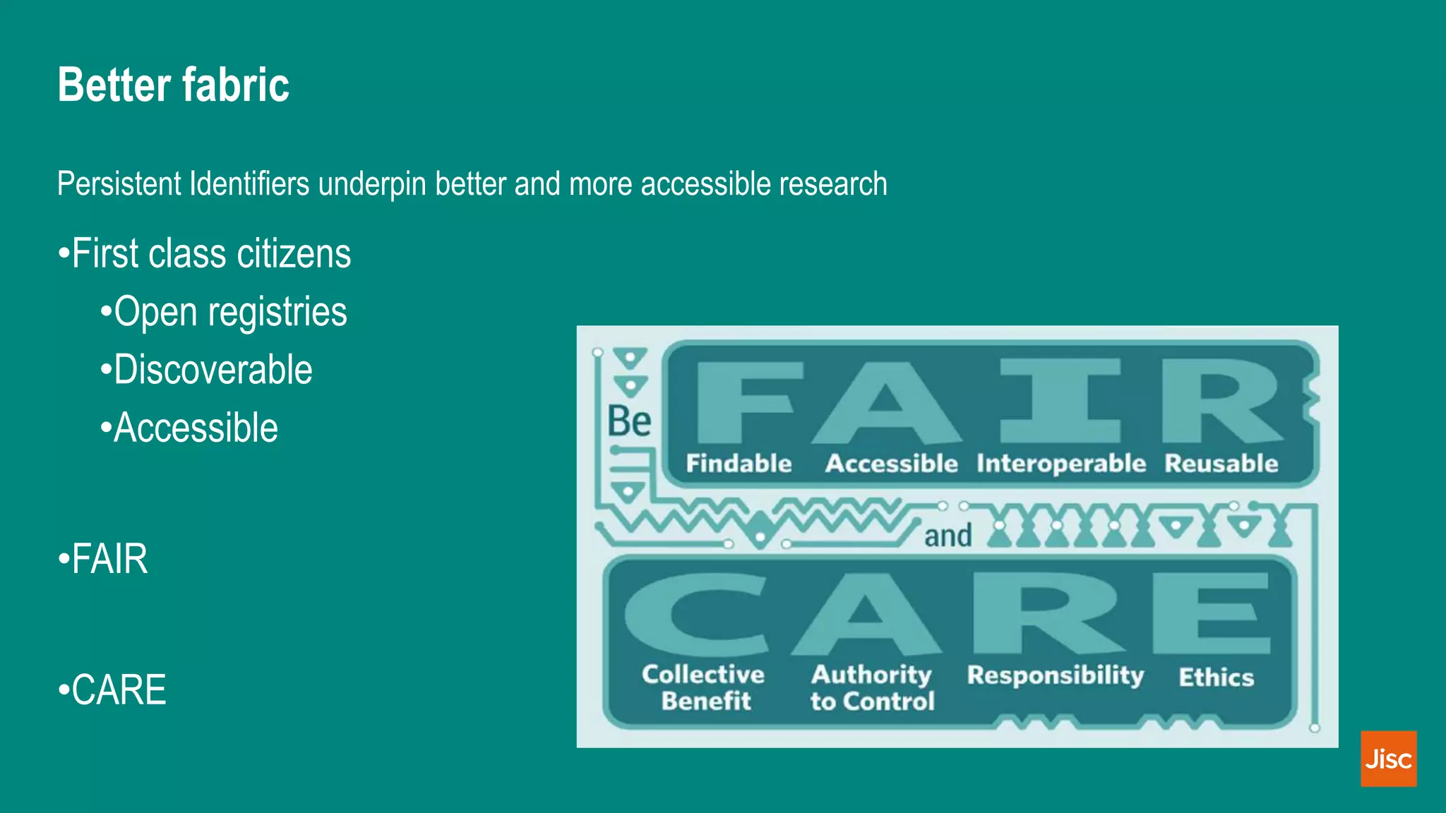 Persisting the fabric of the research ecosystem | PPT